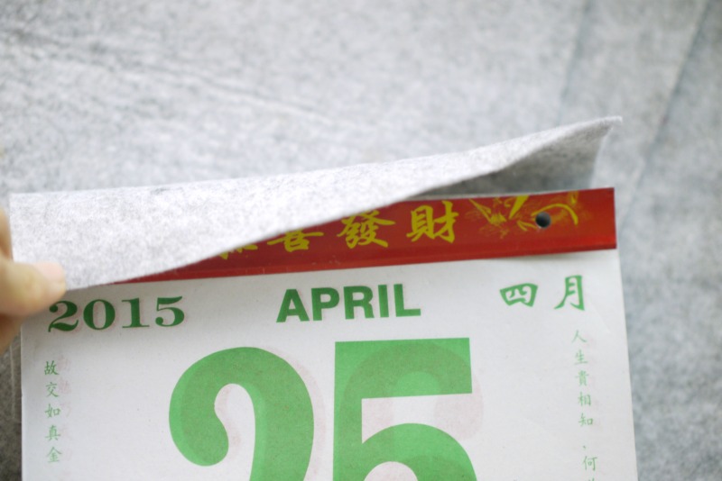 diy tear off daily calendar – MONO and CO