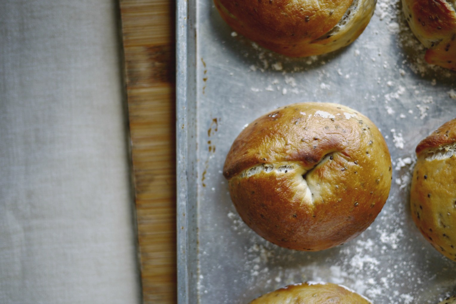 Natural Starter Taro Chia Seed Bagel – MONO and CO