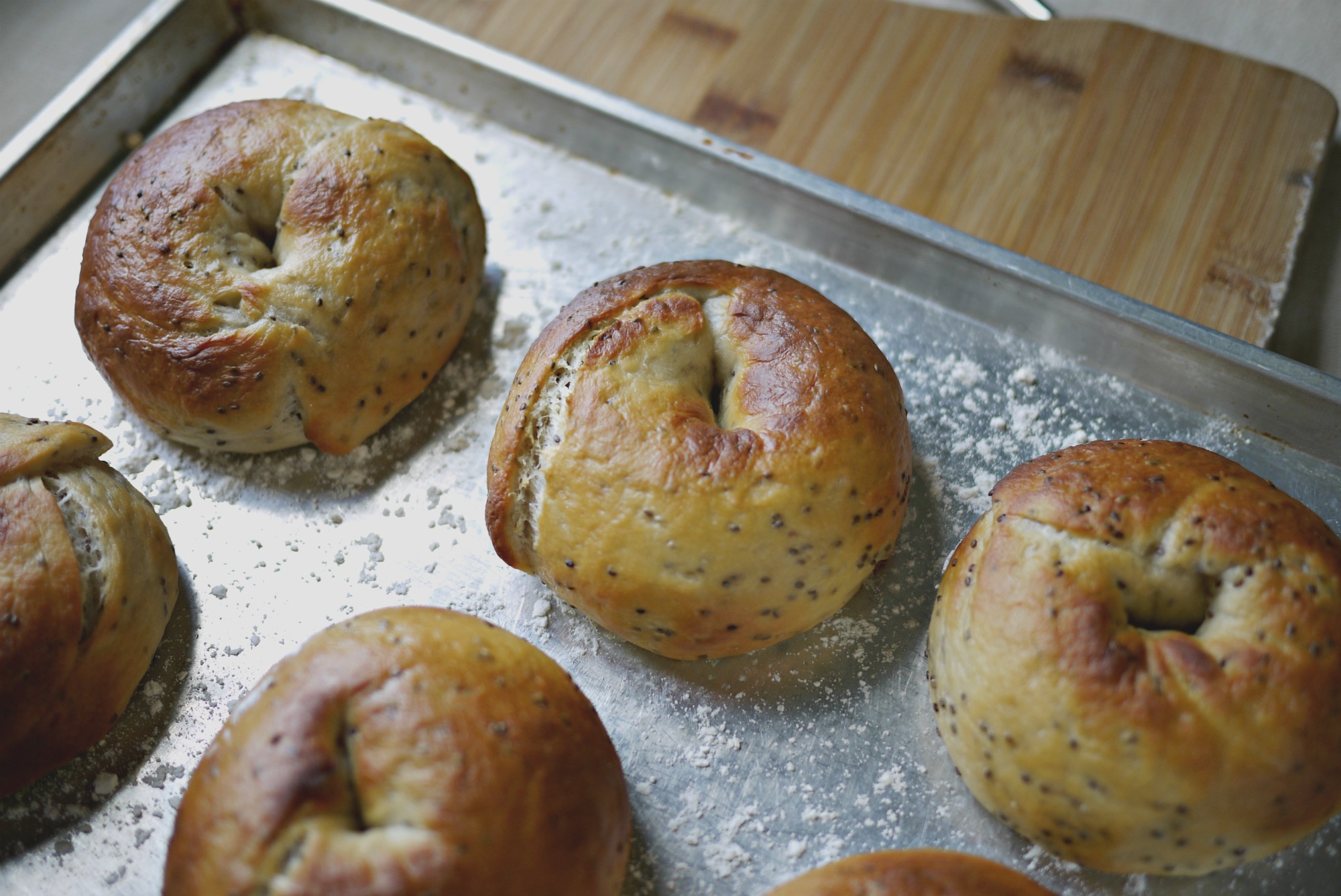 Natural Starter Taro Chia Seed Bagel – MONO and CO